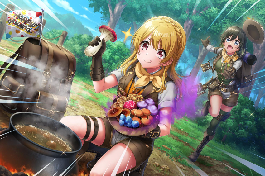 Safebooru - aimoto rinku blonde hair d4dj dress long hair pink eyes smile | 4054650