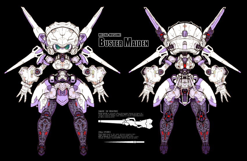 Safebooru - 1girl absurdres android blue eyes buster maiden (kuruton486 ...