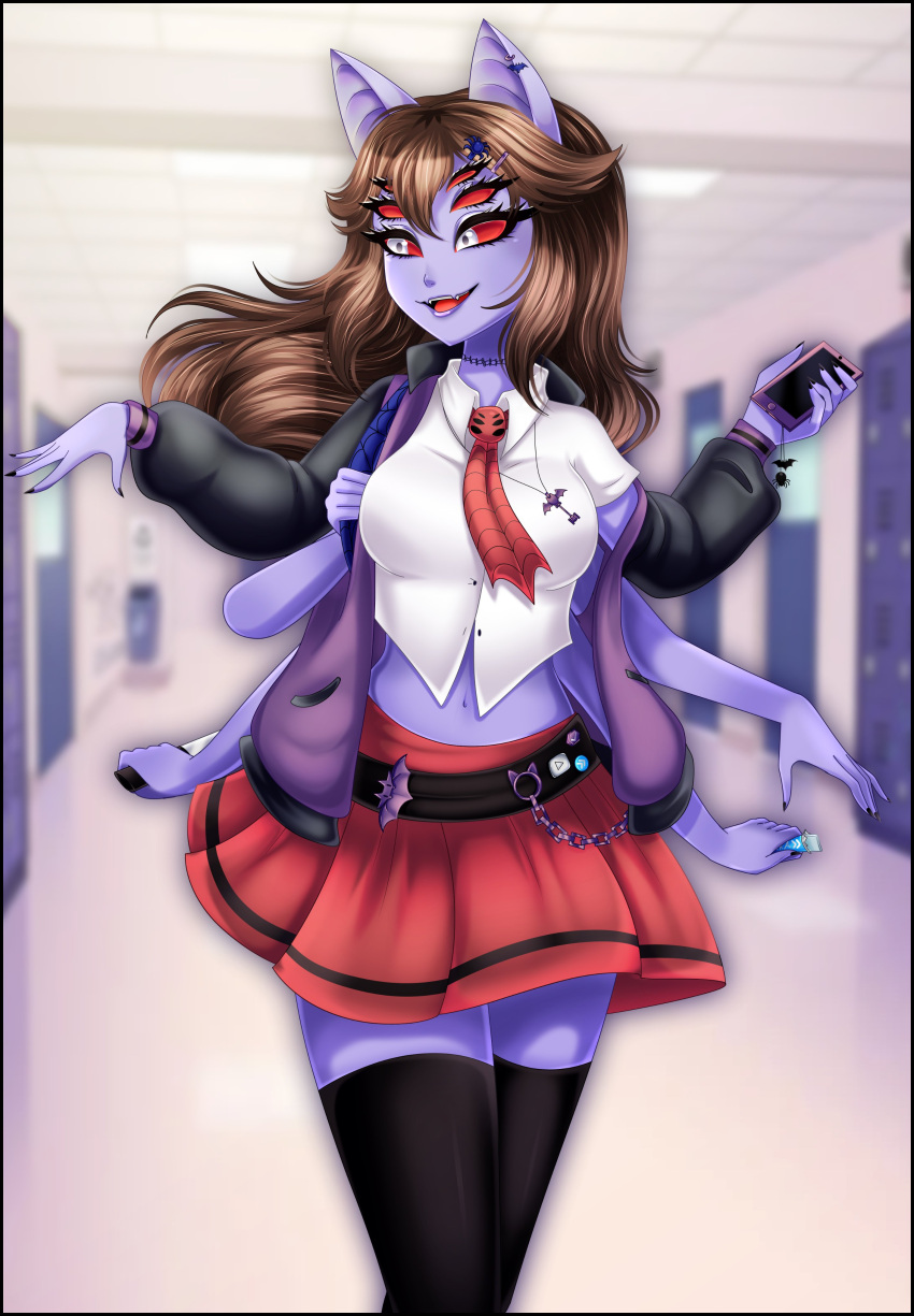 Safebooru - 1girl absurdres animal ears arthropod girl bat ears black ...