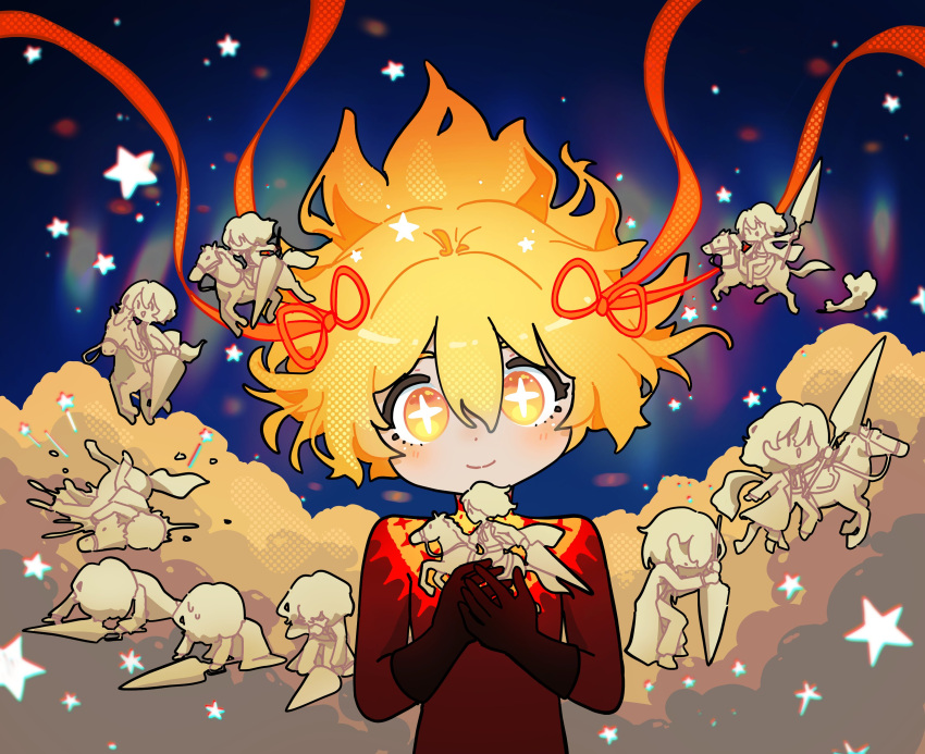 Safebooru - absurdres blonde hair bright pupils closed mouth commentary ...