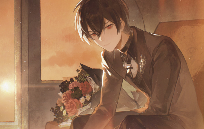 Safebooru - >:) 1boy absurdres ayn alwyn ayn alwyn (flowers and poetry ...