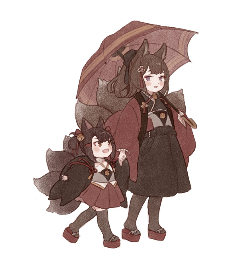 Safebooru - 2girls :d absurdres ai-wa akagi (azur lane) amagi (azur ...