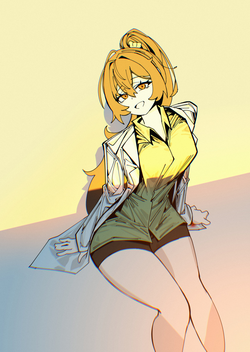 Safebooru - 1girl absurdres brown hair carmen (project moon) coat ...