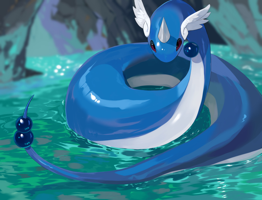 Safebooru - absurdres animal focus blurry commentary request dragonair ...
