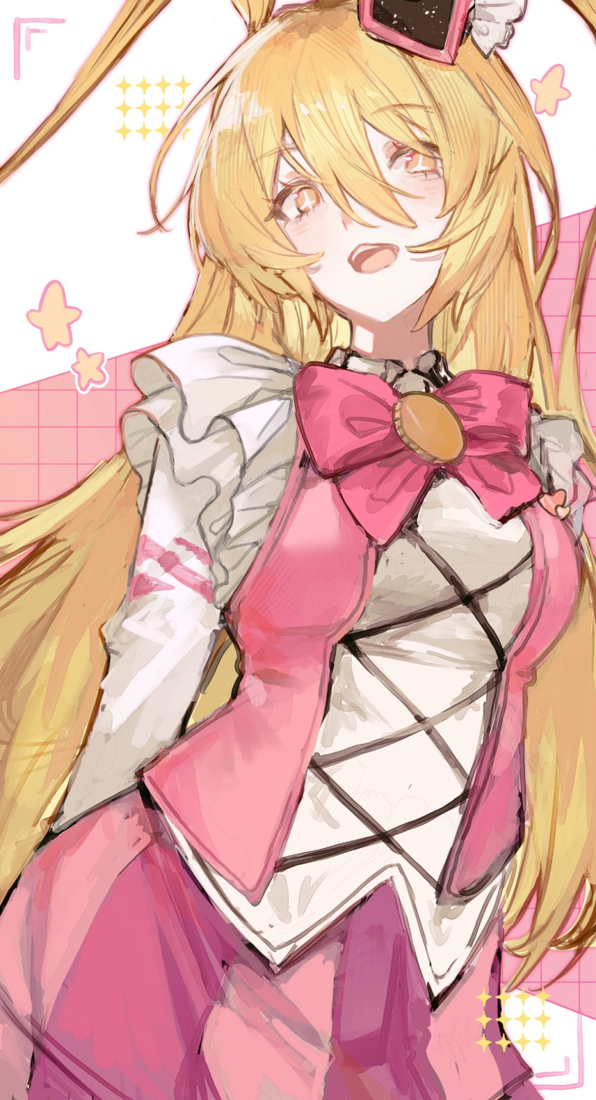 Safebooru - + + 1girl blonde hair bow bowtie commentary request don ...