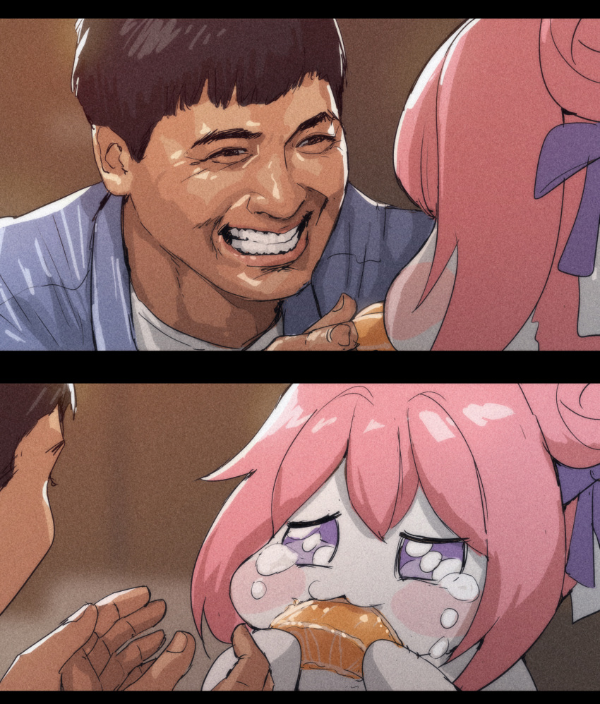 Safebooru - :3 absurdres blush cirenk creature doro (nikke) flower ...