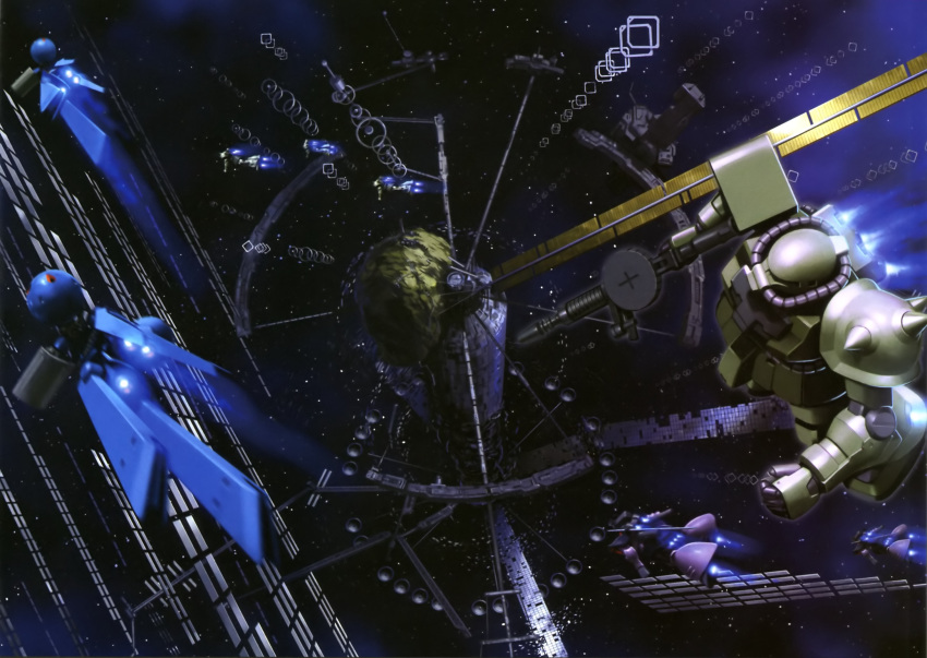 Safebooru - artist request asteroid cable dra-c gun gundam gundam 0083 ...