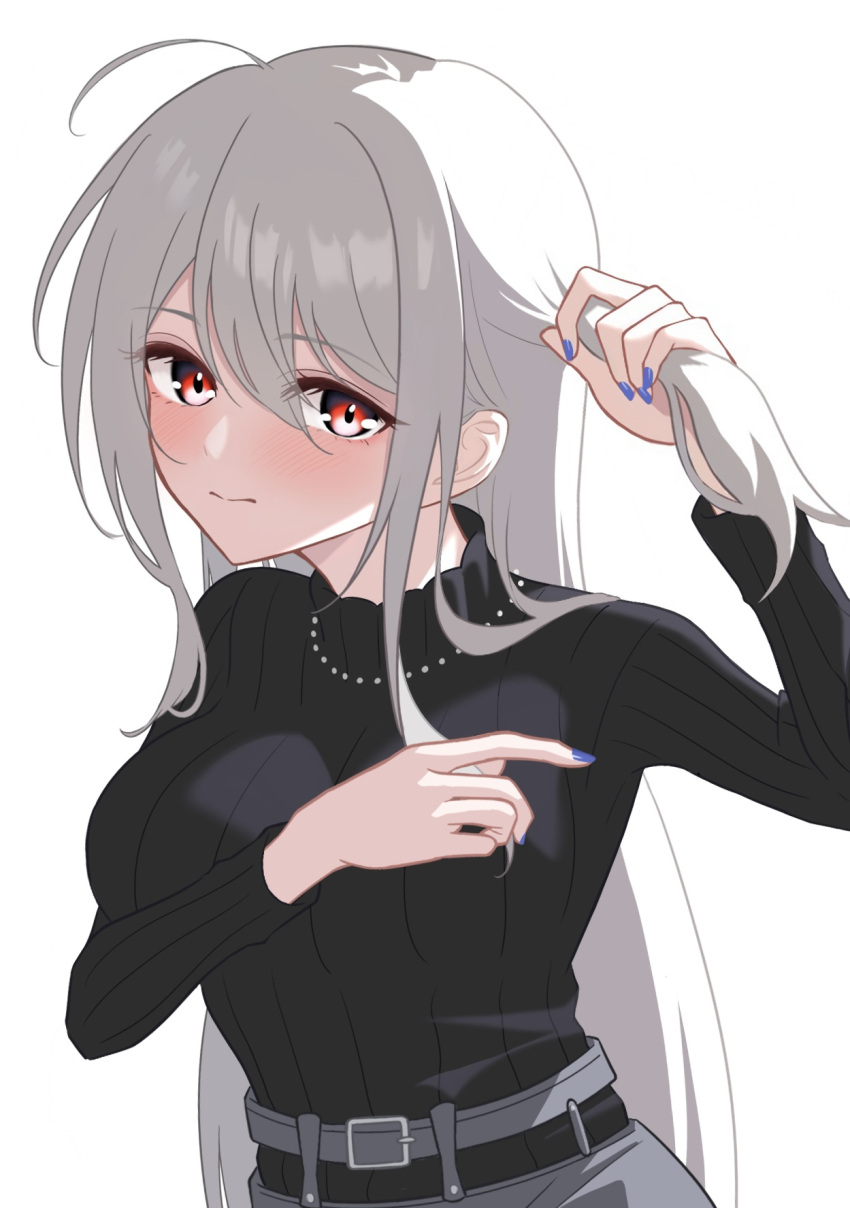 Safebooru - 1girl arknights aruku (arukunights) black sweater blush ...