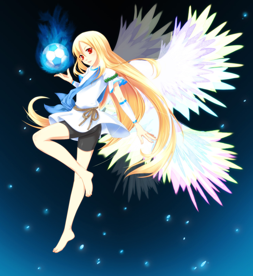 Safebooru - afuro terumi angel aphrodi bike shorts blonde hair inazuma ...