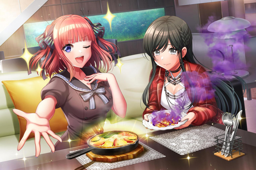 Safebooru - aoyagi tsubaki black eyes black hair d4dj dress long hair smile | 4083339