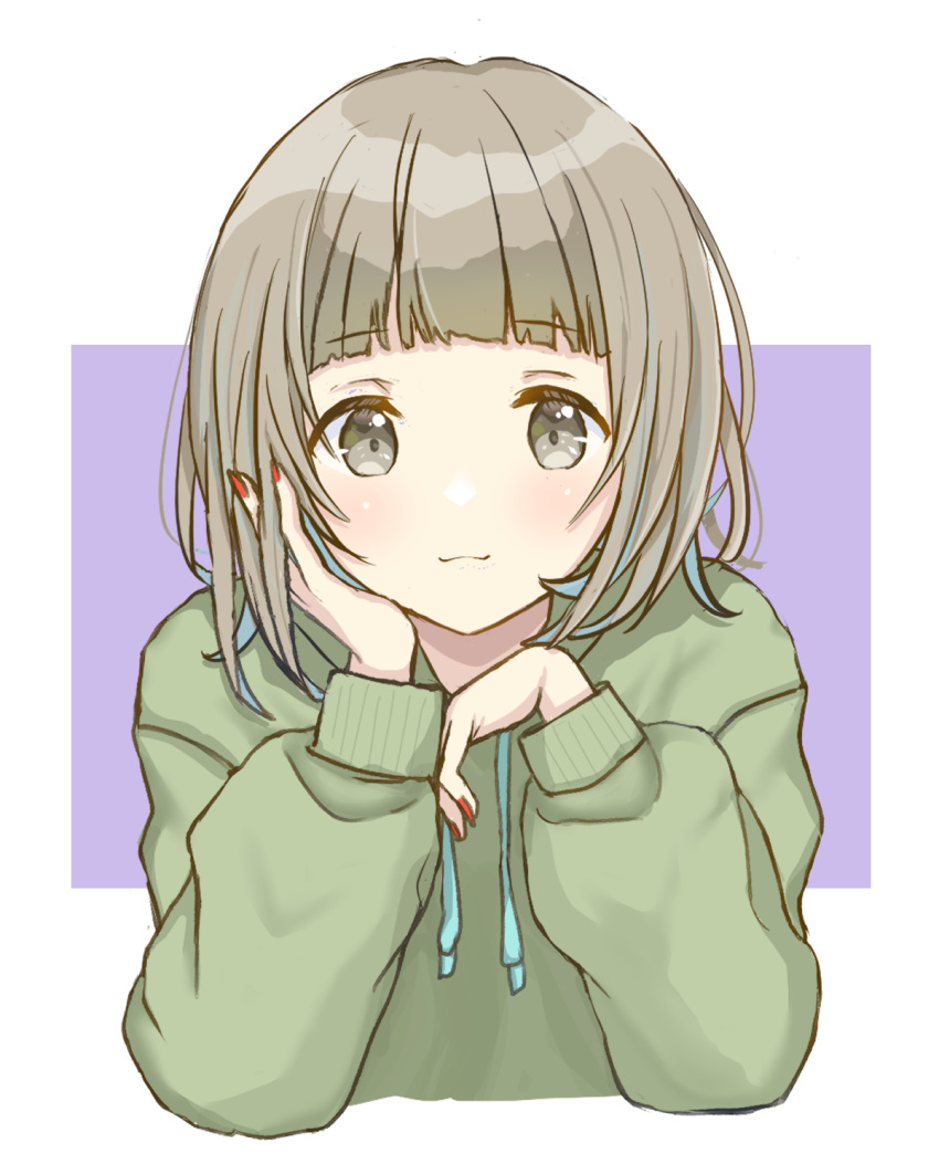 Safebooru - 1girl bob cut brown eyes brown hair cropped torso gumigumi ...