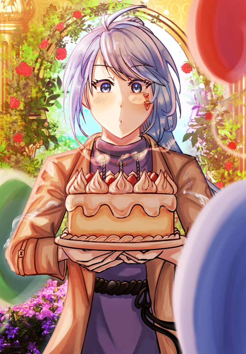 Safebooru - 1girl absurdres akinoko (akinoramble) azura cecillia balloon black dress blowing ...