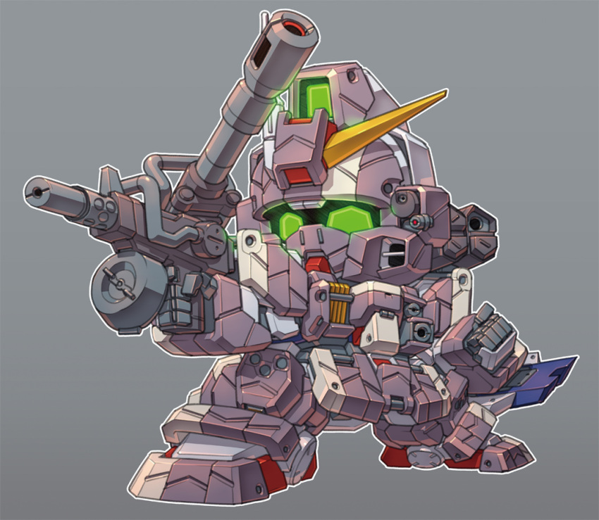 Safebooru - chibi clenched hand green eyes ground gundam gun gundam ...