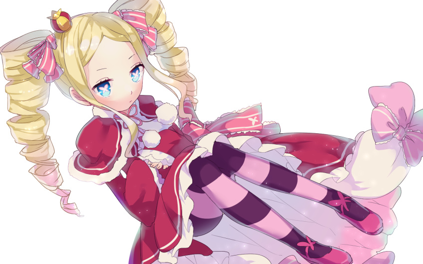 Safebooru - 1girl beatrice (re:zero) blonde hair blue eyes bureax3000 dress drill hair ...