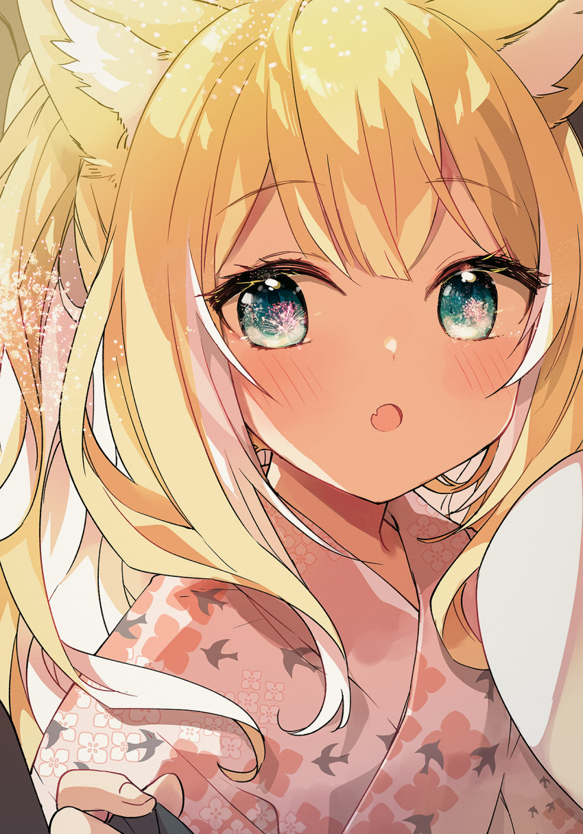 Safebooru - 1girl alternate costume animal ear fluff animal ears bangs blonde hair blush colored ...
