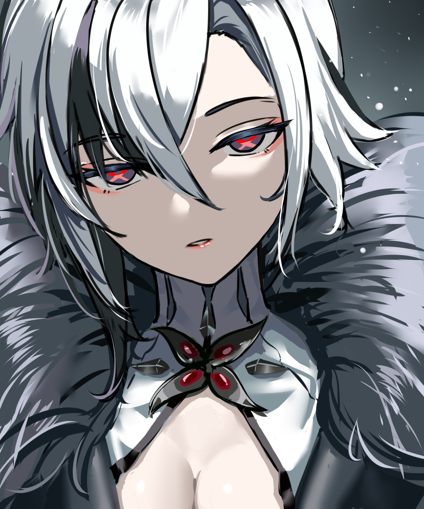 Safebooru - 1girl absurdres arlecchino (genshin impact) bangs black eyes black hair breasts coat ...