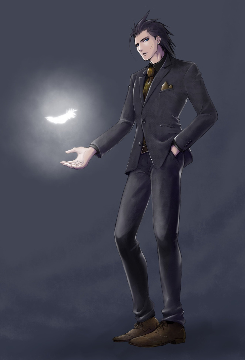 Safebooru - 1boy alternate costume amemori 0207 belt belt buckle black ...