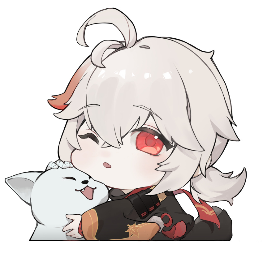 Safebooru - 1boy absurdres antenna hair bangs chibi crossed bangs ...