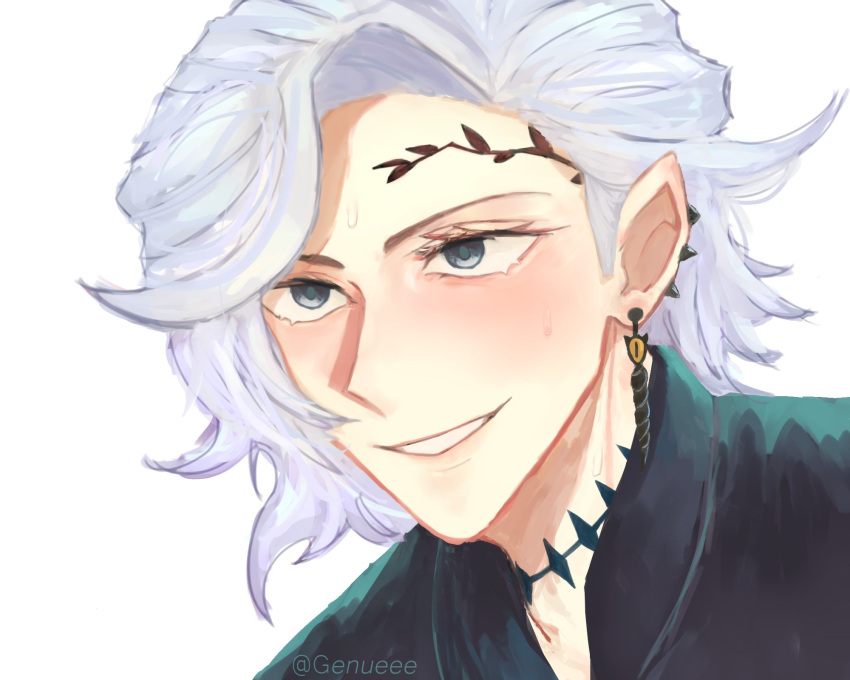 Safebooru - blue eyes facial mark forehead mark genueee hades ...