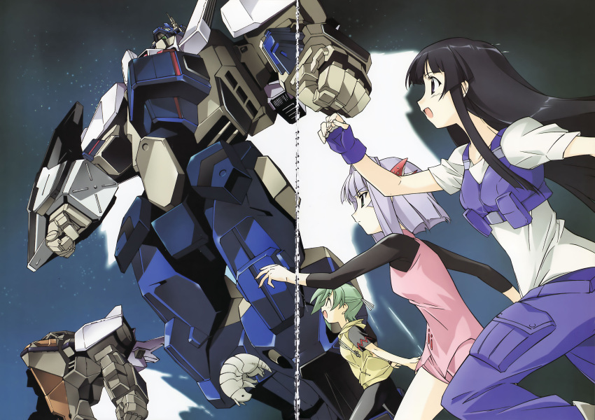 Safebooru - crease jinki extend kousaka rui mecha tachibana elnie tsunasima sirou tsuzaki aoba ...