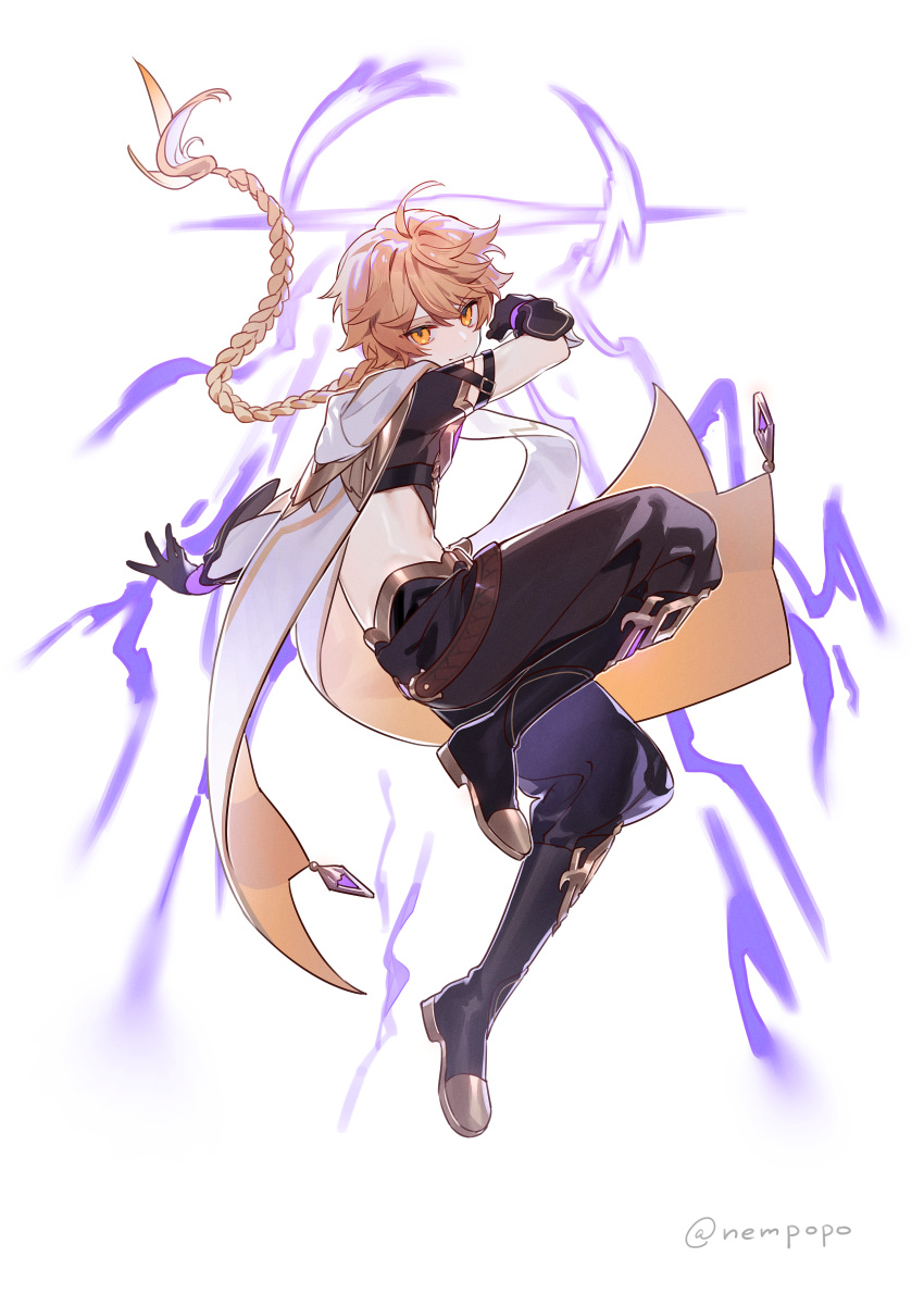 Safebooru - 1boy absurdres aether (genshin impact) ahoge bangs black ...