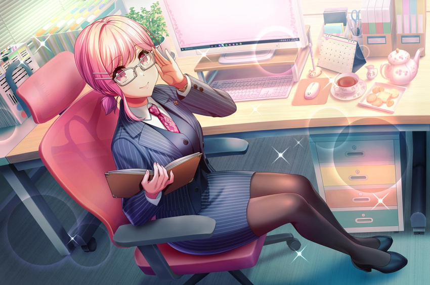 Safebooru - d4dj dress pink eyes pink hair sakurada miyu short hair smile | 4128094