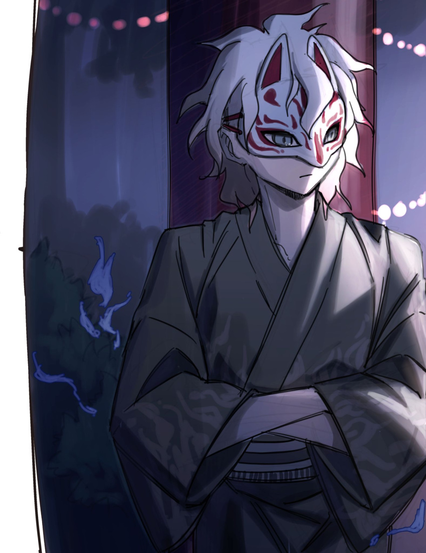 Safebooru - 1boy bangs bush closed mouth cowboy shot danganronpa ...