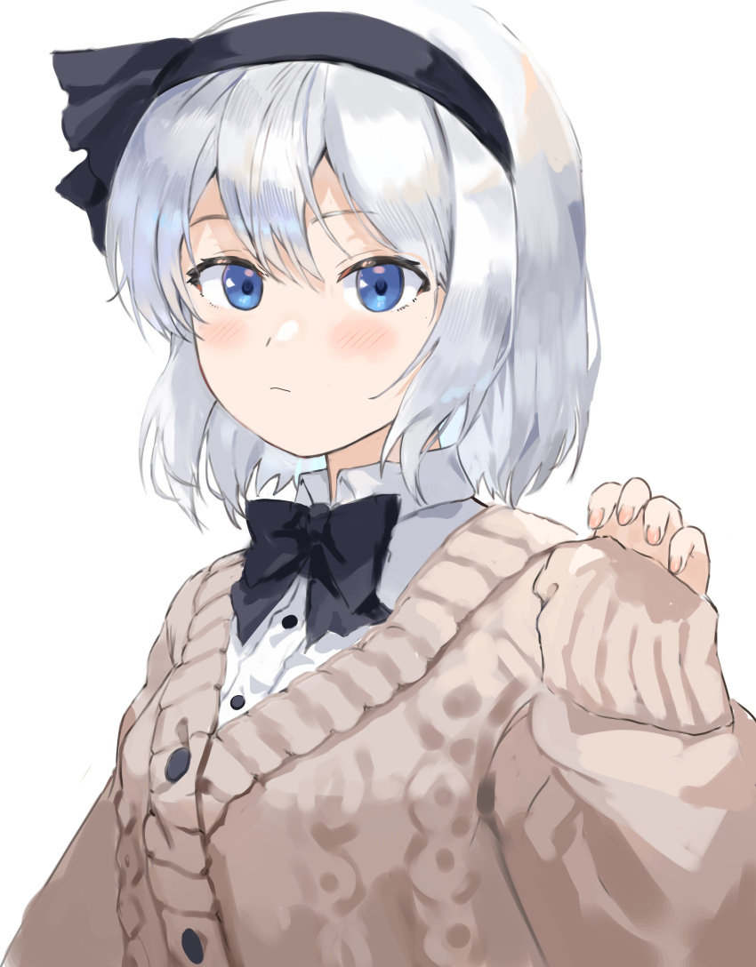 Safebooru - 1girl absurdres alternate costume asuka46 black bow black bowtie black hairband ...