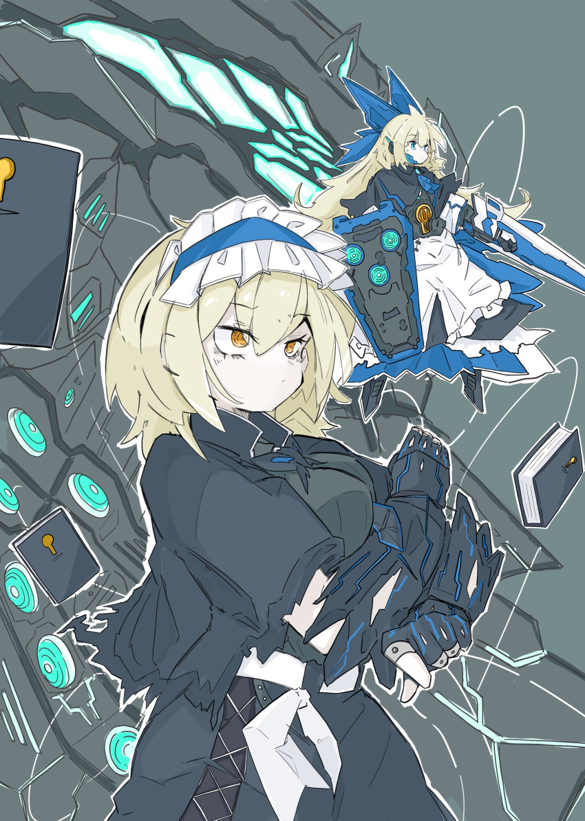 Safebooru - 2girls absurdres alice margatroid alternate costume blonde hair blue eyes blue ...