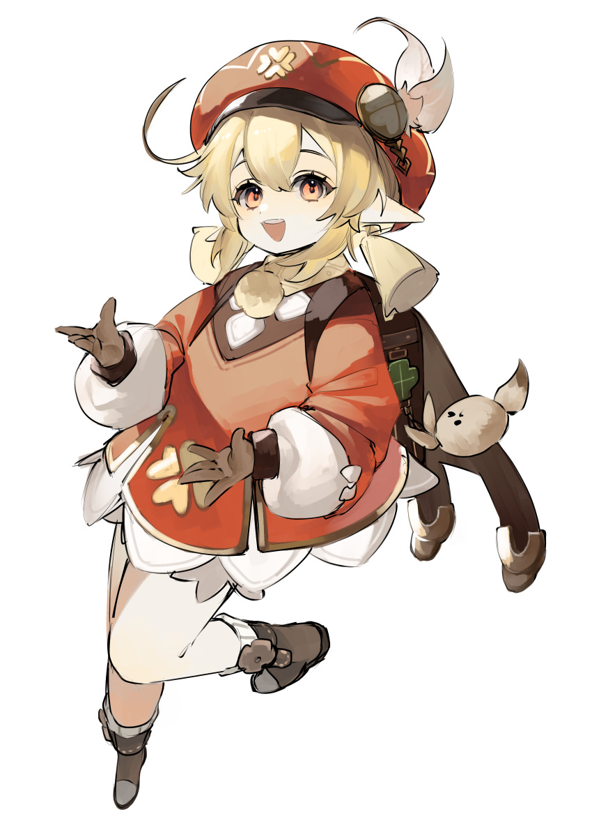 Safebooru - 1girl absurdres ahoge backpack bag bag charm bangs bloomers boots brown footwear ...