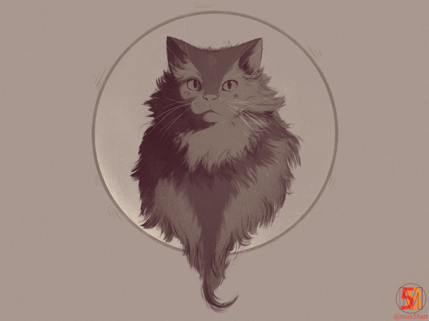 Safebooru - animal focus brown theme cat closed mouth dark souls ...