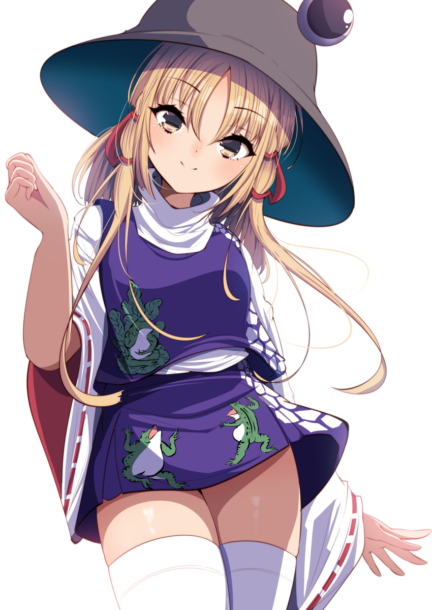 Safebooru - 1girl absurdres animal print blonde hair blush brown headwear closed mouth cowboy ...