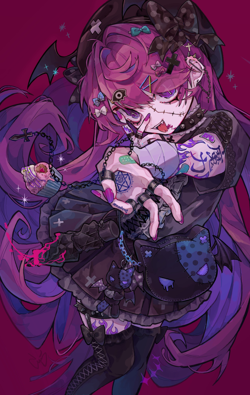 Safebooru - 1girl absurdres animal bag bandaged arm bandages bandaid bandaid on hand bangs black ...