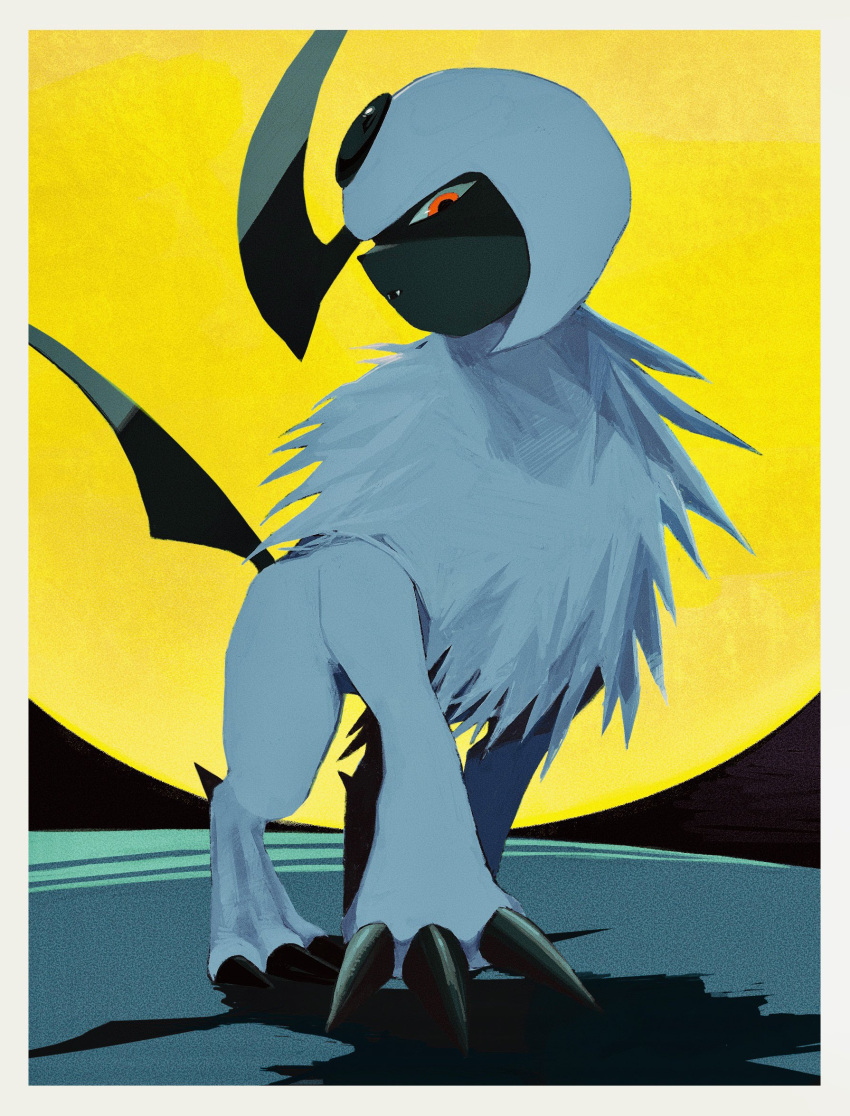 Safebooru - absol border claws commentary request fangs gogot highres ...