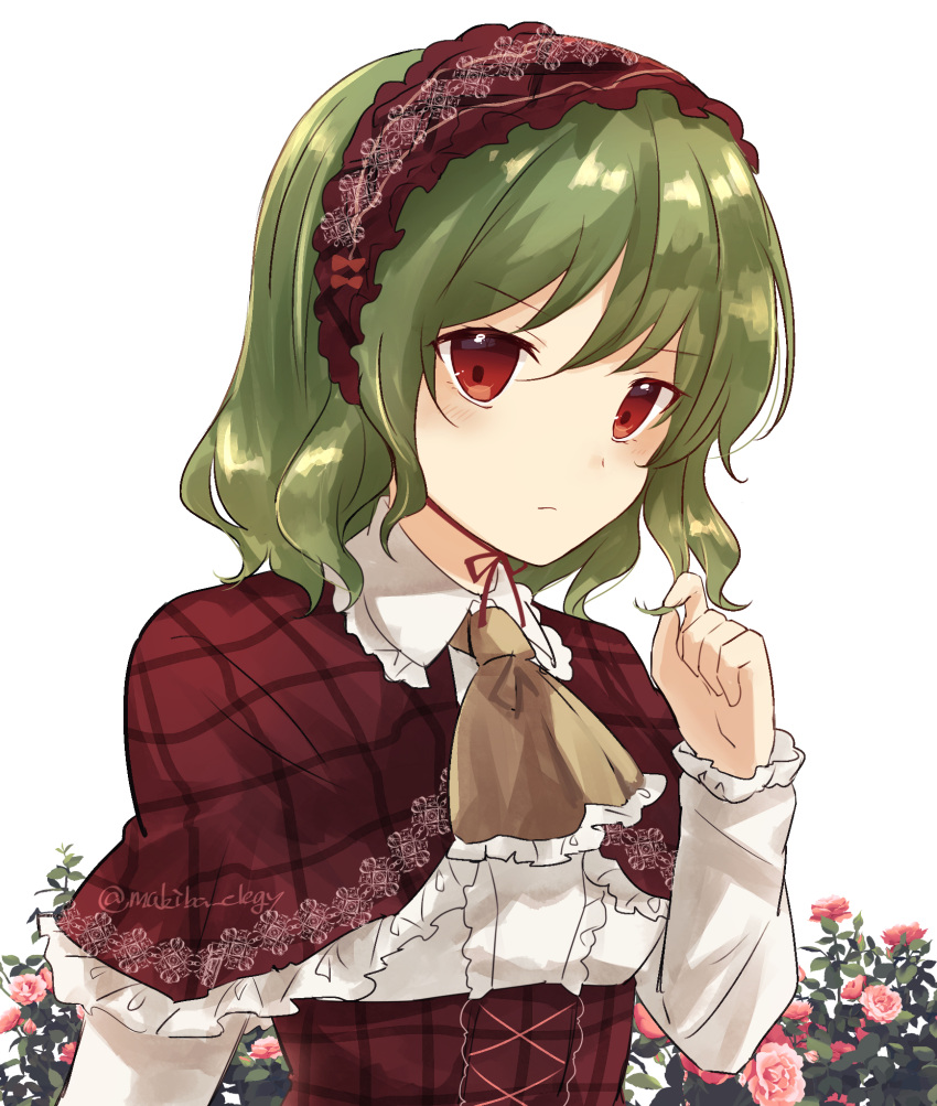 Safebooru - 1girl highres kazami yuuka koto (shiberia39) simple background solo touhou white ...
