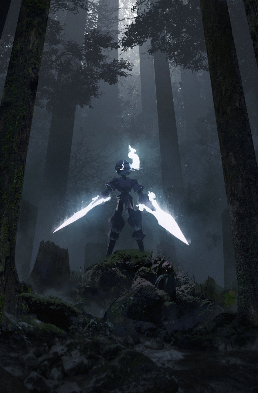 Safebooru - 1other absurdres arm blade armor asteroid ill ceruledge ...