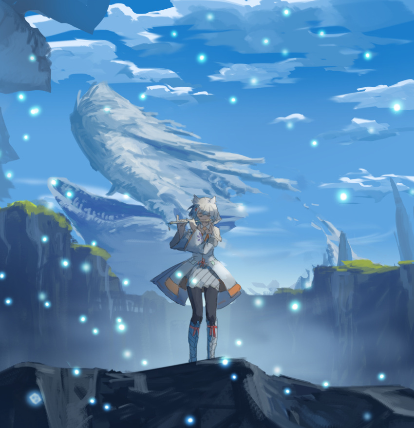 Safebooru - 1girl agnus female off-seer uniform animal ears boots cat ...