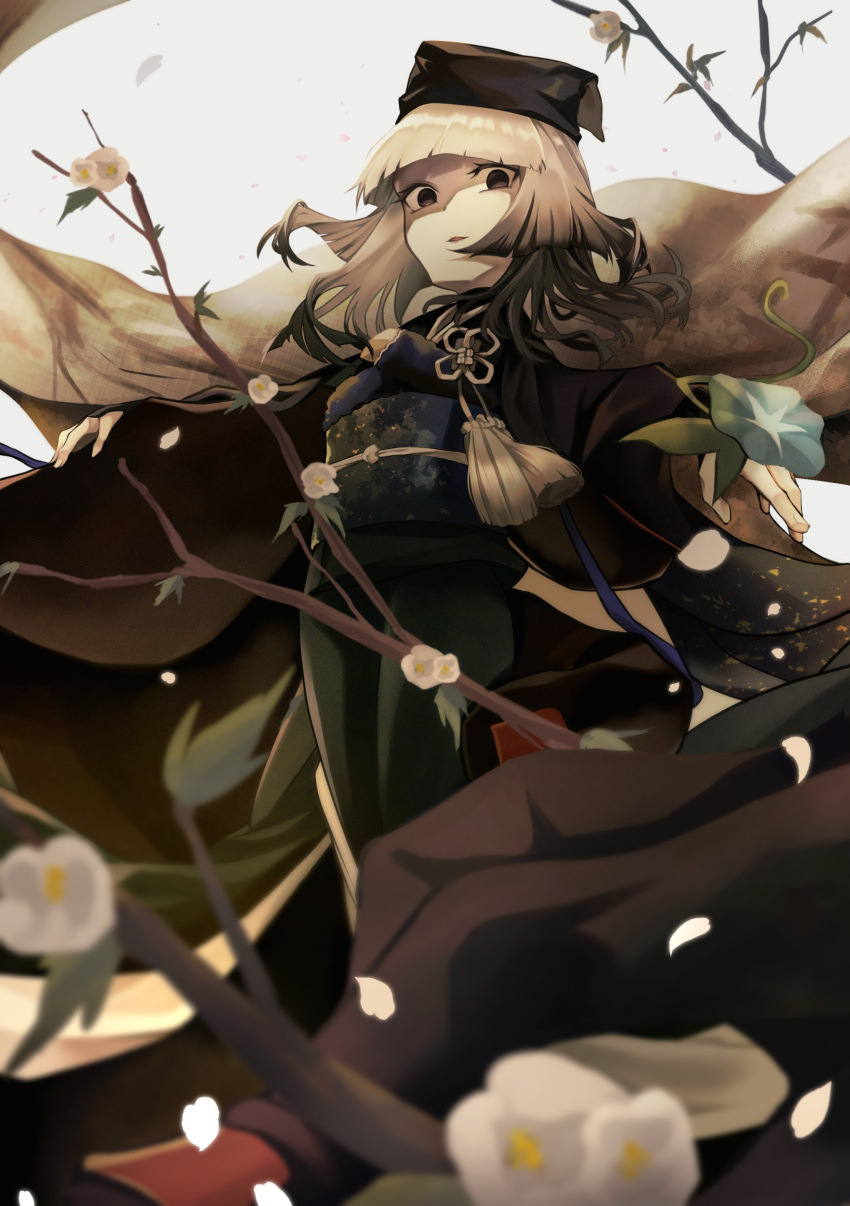 Safebooru - 1girl absurdres black eyes branch fate/grand order fate ...