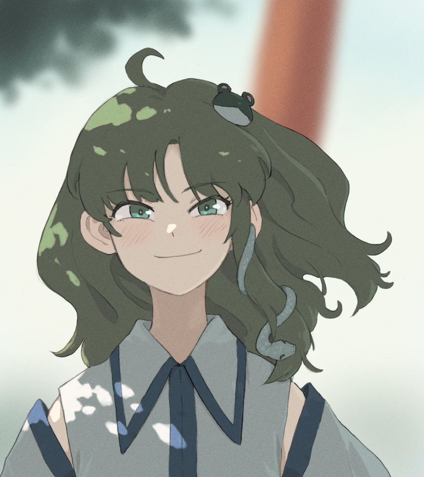 Safebooru - 1girl ahoge asymmetrical hair bangs blurry blurry ...