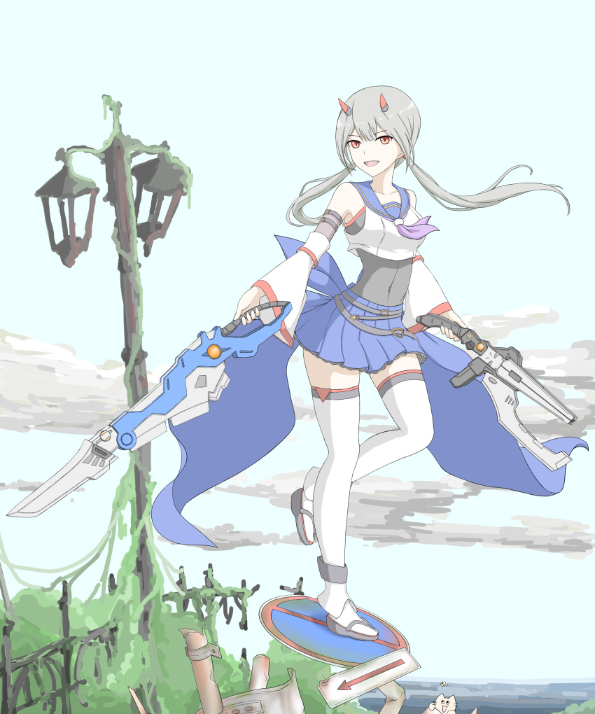 Safebooru - 1girl absurdres animal arm belt assault lily bangs bare shoulders belt belt buckle ...