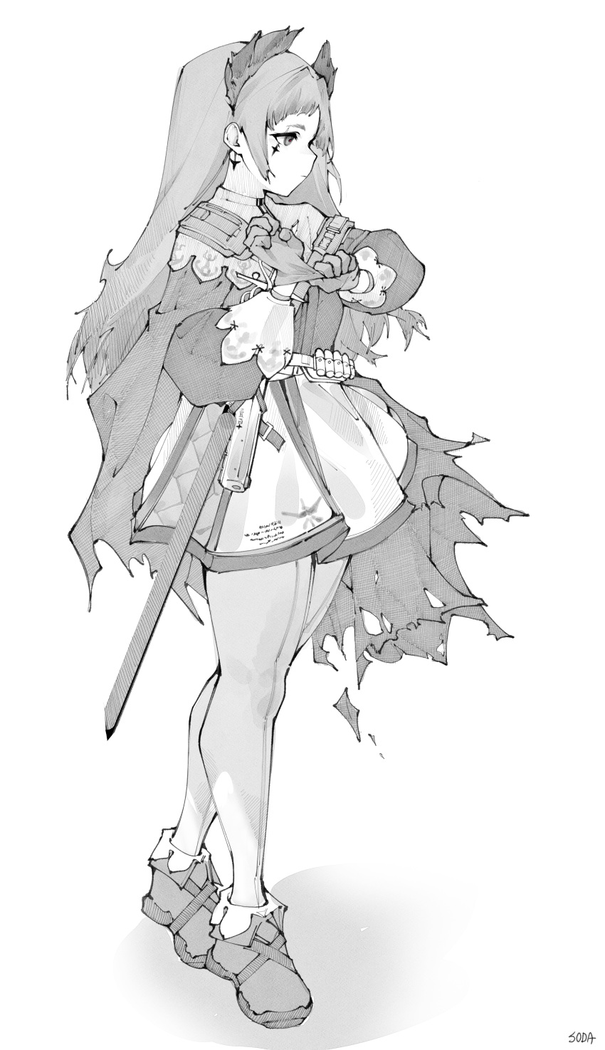 Safebooru - 1girl absurdres adjusting clothes adjusting gloves ammunition belt arknights artist ...