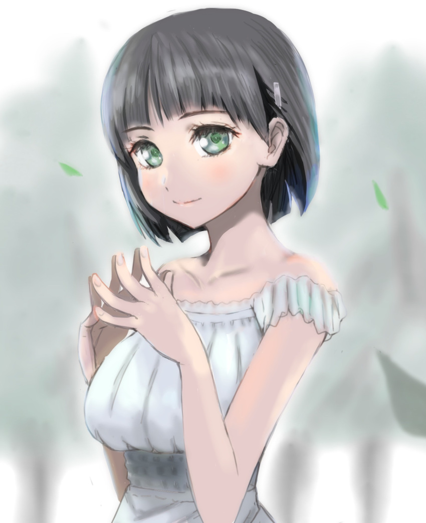 Safebooru 1girl Alternate Costume Bangs Bare Arms Bare Shoulders
