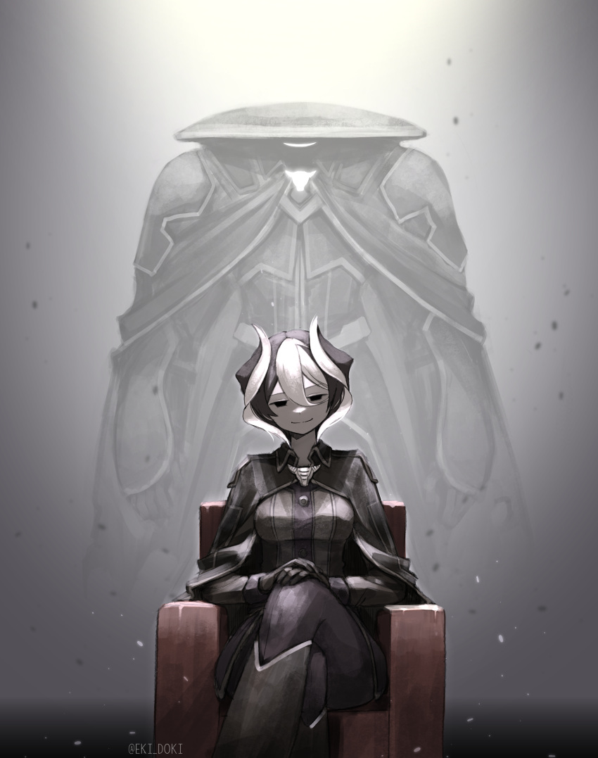 Safebooru - 1girl absurdres armor black armor black cape black eyes ...