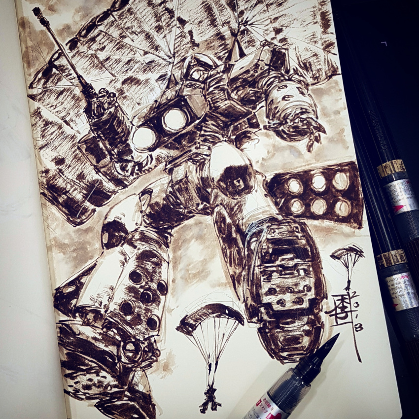 Safebooru - 2018 arl-99 helldiver arm cannon assault visor english ...