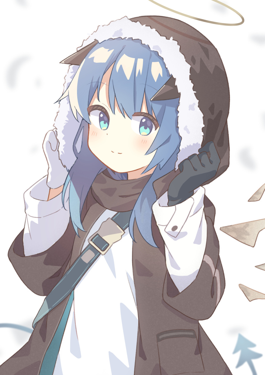 Safebooru - 1girl absurdres arknights bangs black jacket blue eyes blue hair closed mouth ...