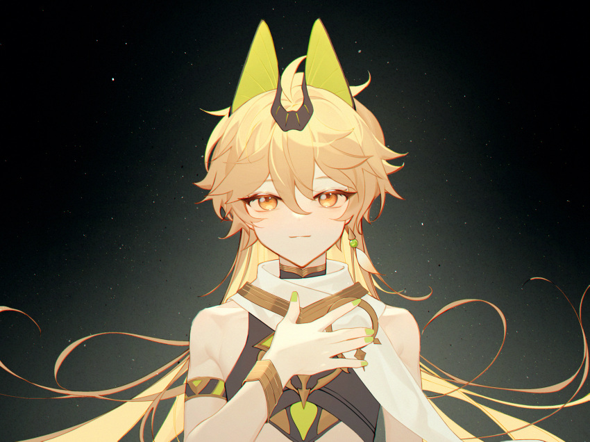 Safebooru - 1boy aether (genshin impact) ahoge alternate costume alternate hairstyle bangs ...