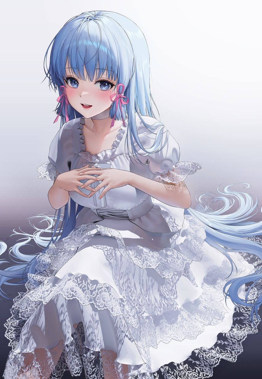 Safebooru 1girl Alternate Costume Alternate Hairstyle Blue Eyes Blue 2349