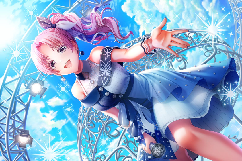 Safebooru - blush d4dj long hair pink eyes pink hair smile swimsuit yano hiiro | 4160734