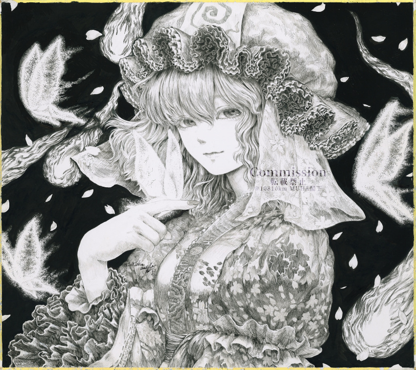 Safebooru - 1girl absurdres bug butterfly cherry blossoms falling ...