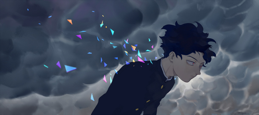 Safebooru - 1a79f5as19e 1boy angry arms at sides bangs black hair ...